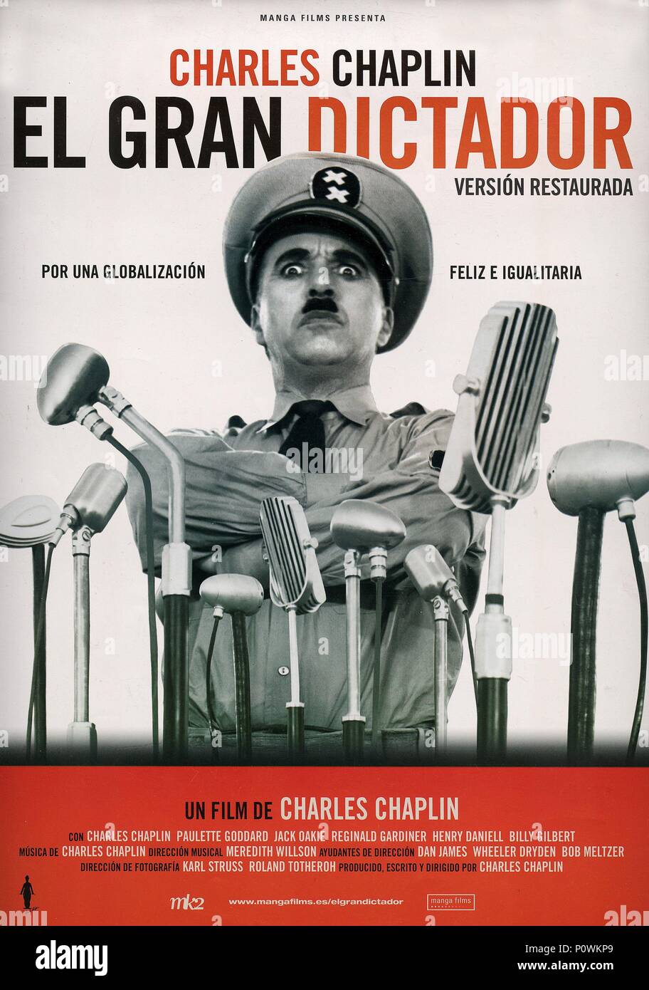 Original Film Titel: Der große Diktator. Englischer Titel: Der große Diktator. Regisseur ...