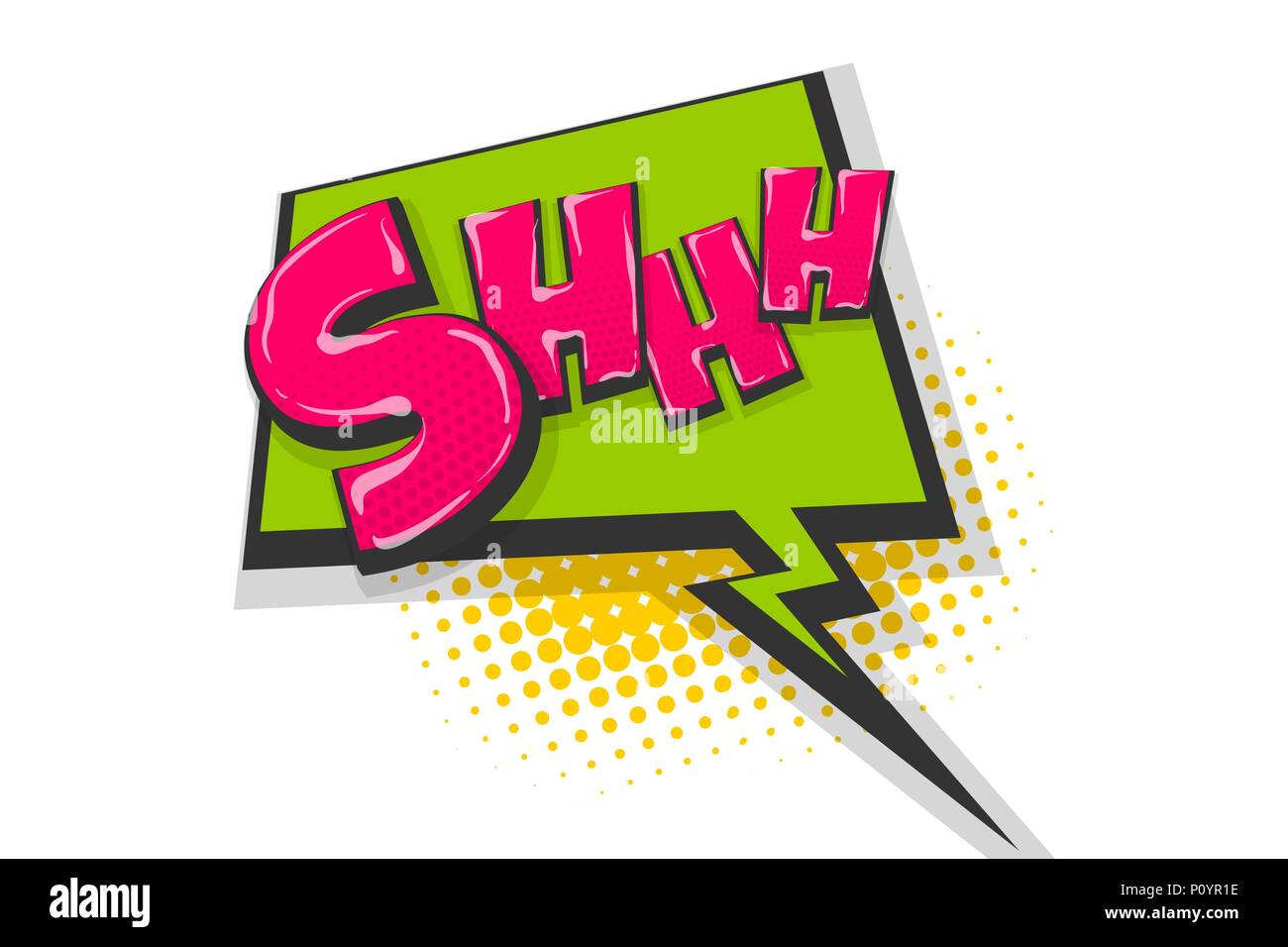 Shhh comic -Fotos und -Bildmaterial in hoher Auflösung – Alamy