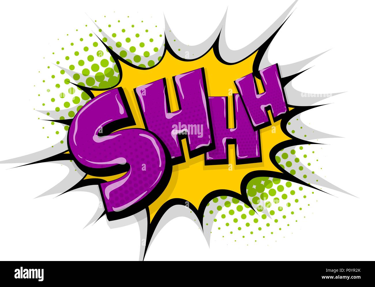 Shhh comic -Fotos und -Bildmaterial in hoher Auflösung – Alamy