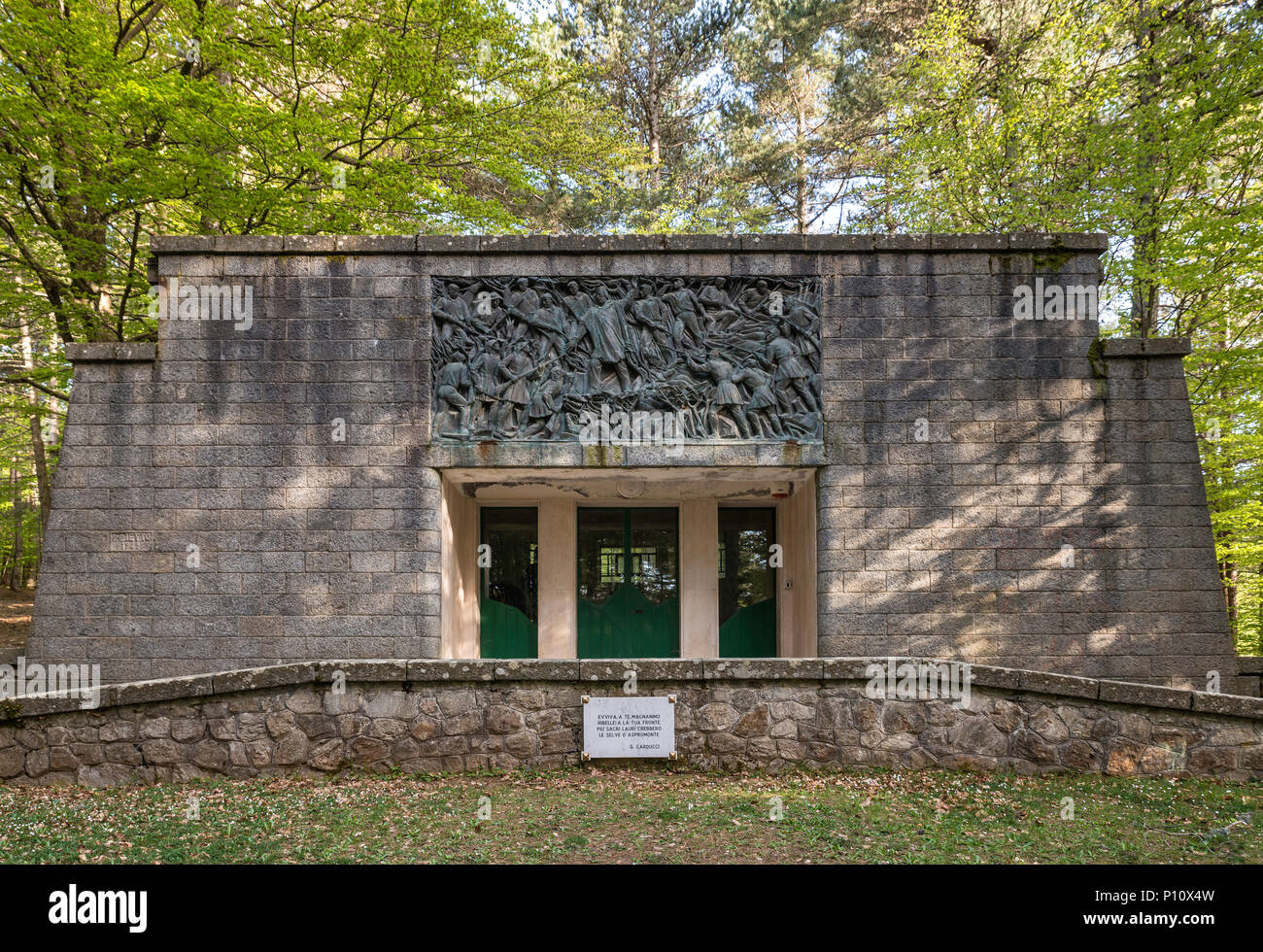 Mausoleo di Garibaldi, in der Nähe von Gambarie, im Nationalpark ...