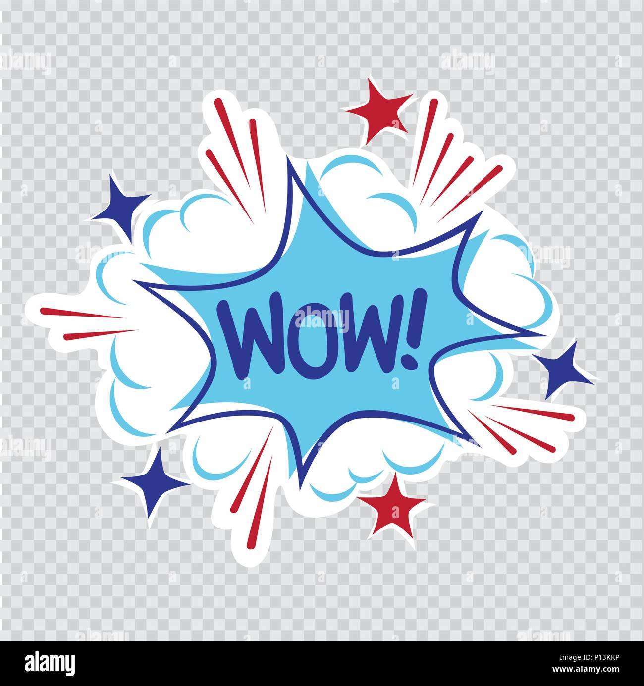 Cartoon wow explosion -Fotos und -Bildmaterial in hoher Auflösung – Alamy