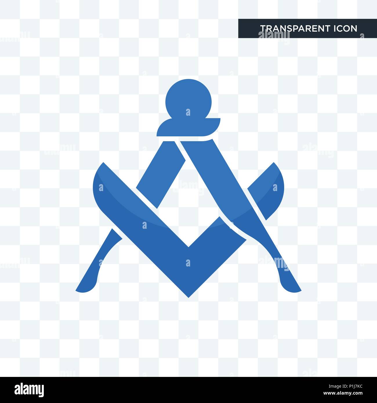 Platz und Kompass vektor Icon auf transparentem Hintergrund isoliert ...