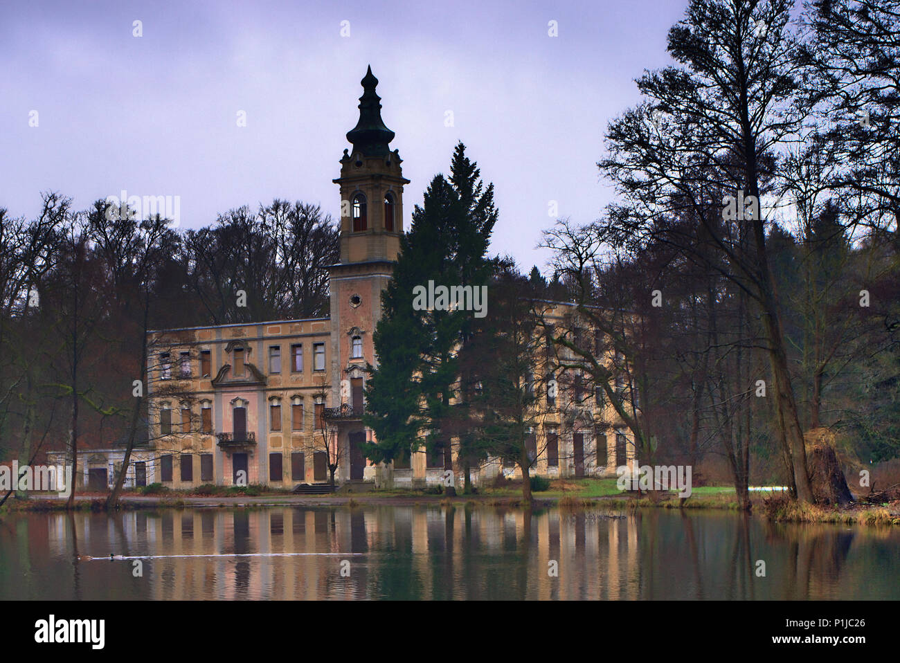 Die Ruine von Schloss Dammsmühle Stockfotografie - Alamy