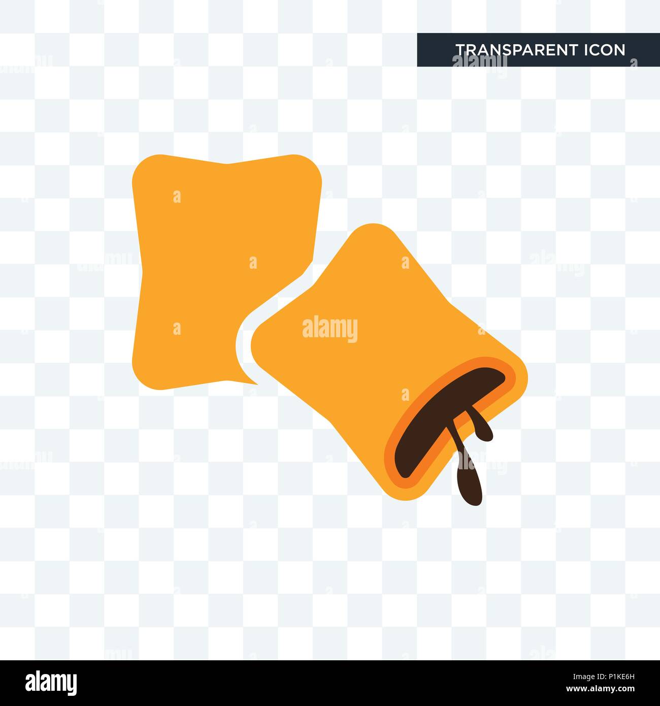 Krave vektor Icon auf transparentem Hintergrund isoliert, krave logo ...