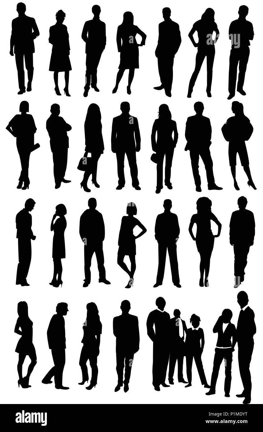 Menschen silhouetten clipart -Fotos und -Bildmaterial in hoher ...
