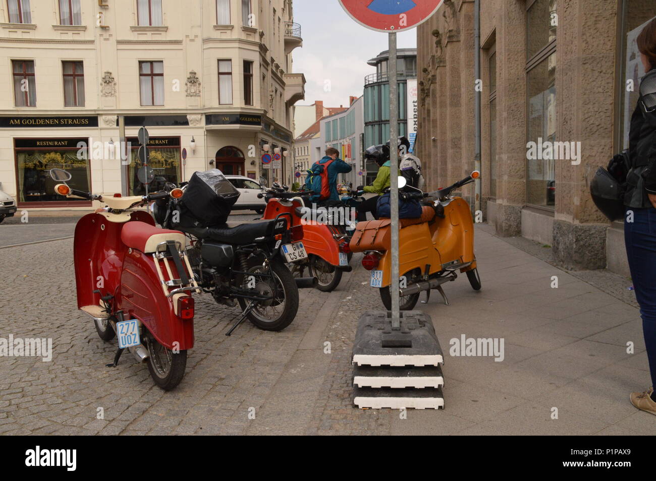 DDR DDR Oldtimer moped Ostdeutschland Typ schwalbe Simson ...