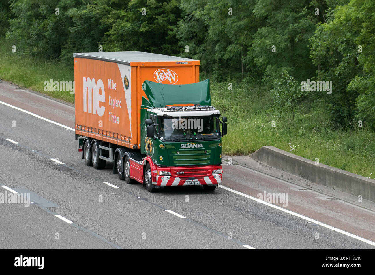 Scania R 450 Mike England Holz Versand Fracht, Spedition, Lkw ...