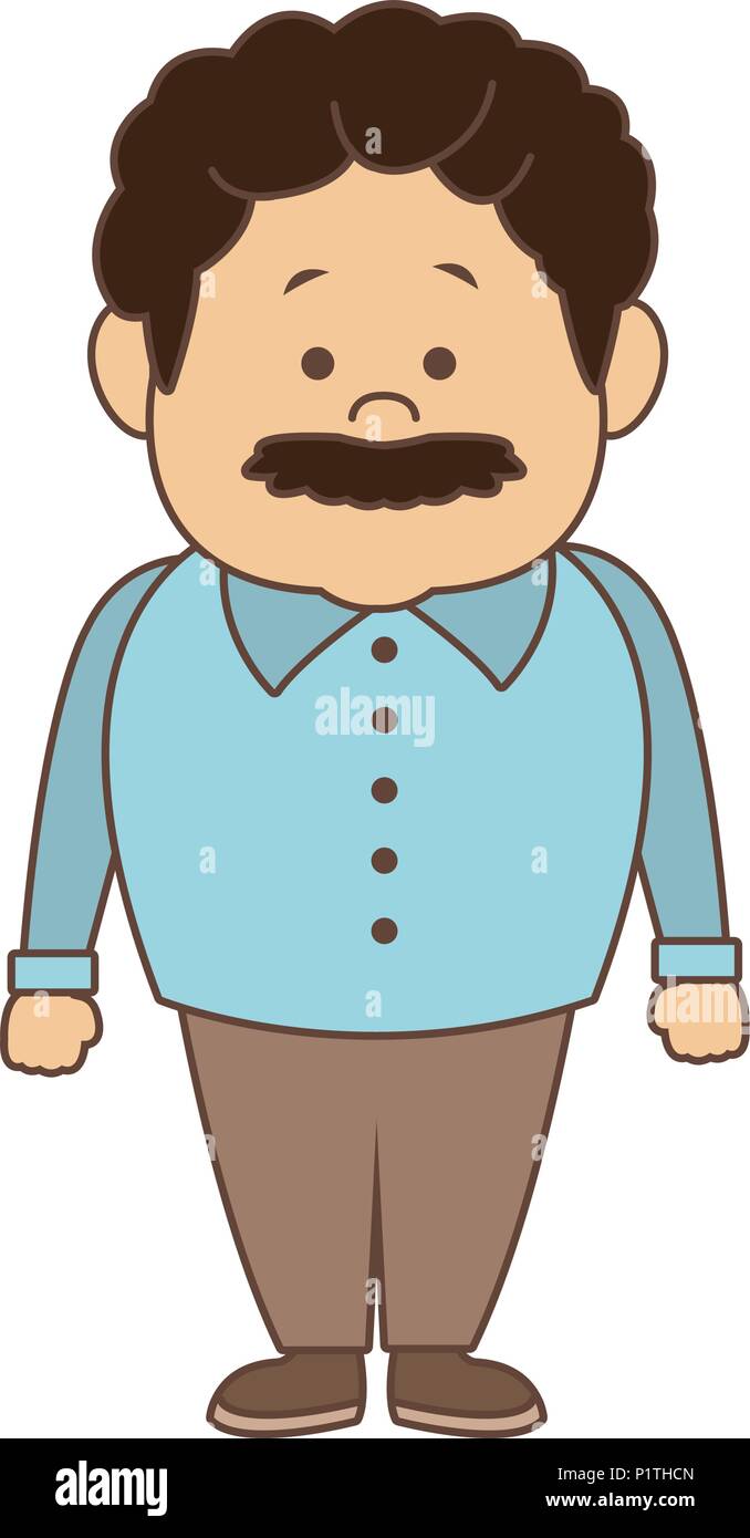 Cute Vater Cartoon Stock-Vektorgrafik - Alamy