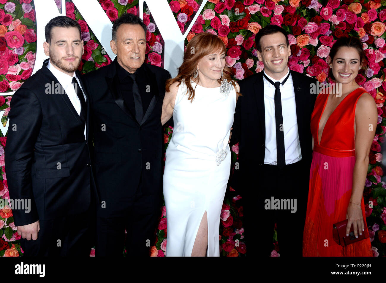 Evan Springsteen, Bruce Springsteen, Patti Scialfa, Sam Springsteen und ...