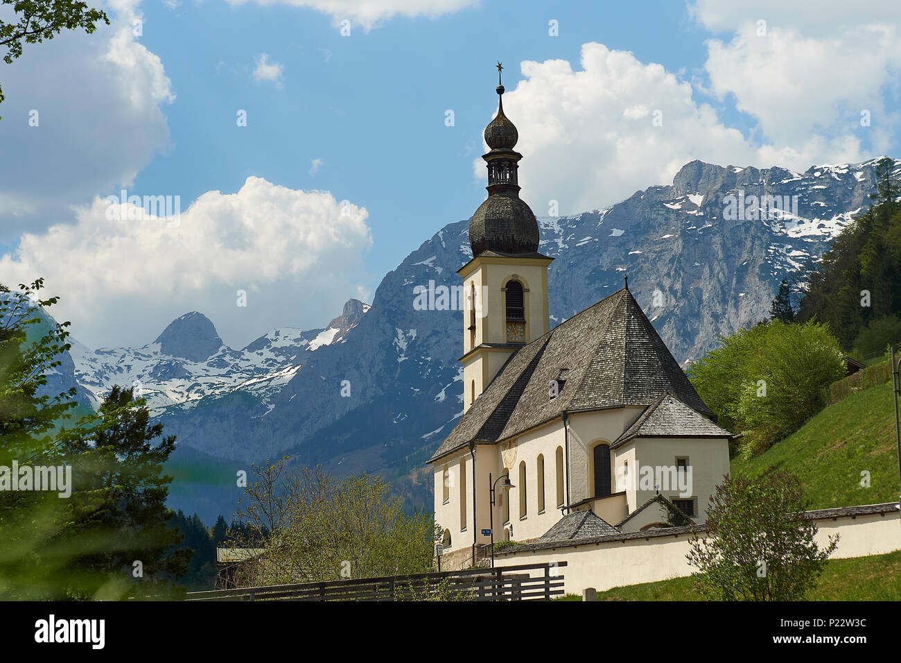Kirche St. Sebastian Ramsau Berchtesgaden Bayern - Deutschland ...