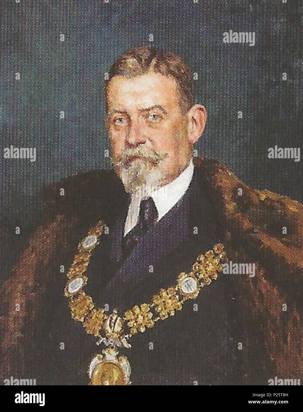 . English: Porträt von Max von Ferstel (1859-1936), Rektor der ...
