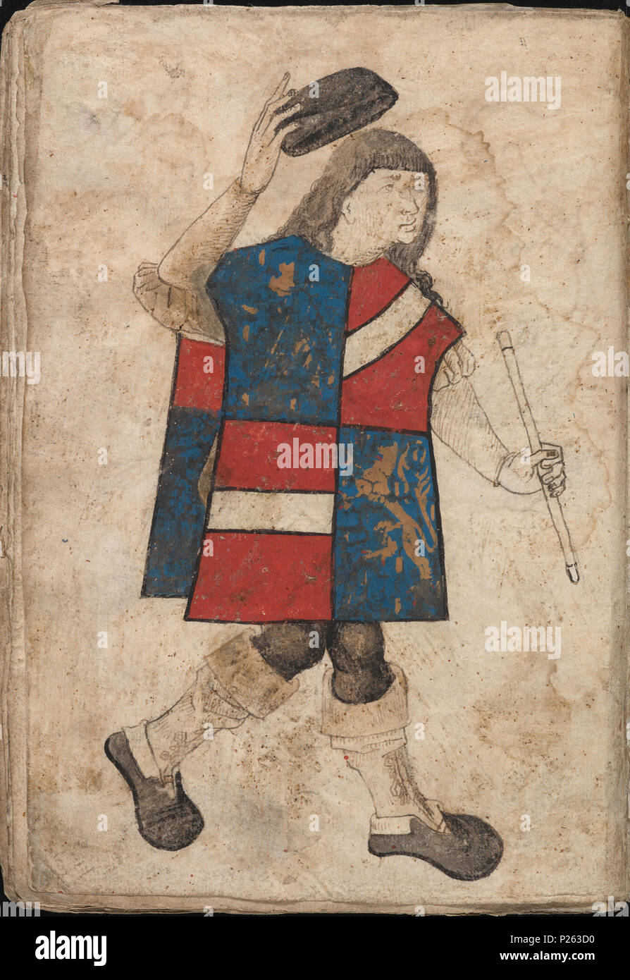 . Nederlands: Portret van de heraut Nassau-Vianden-FOLIUM 17 v van het ...