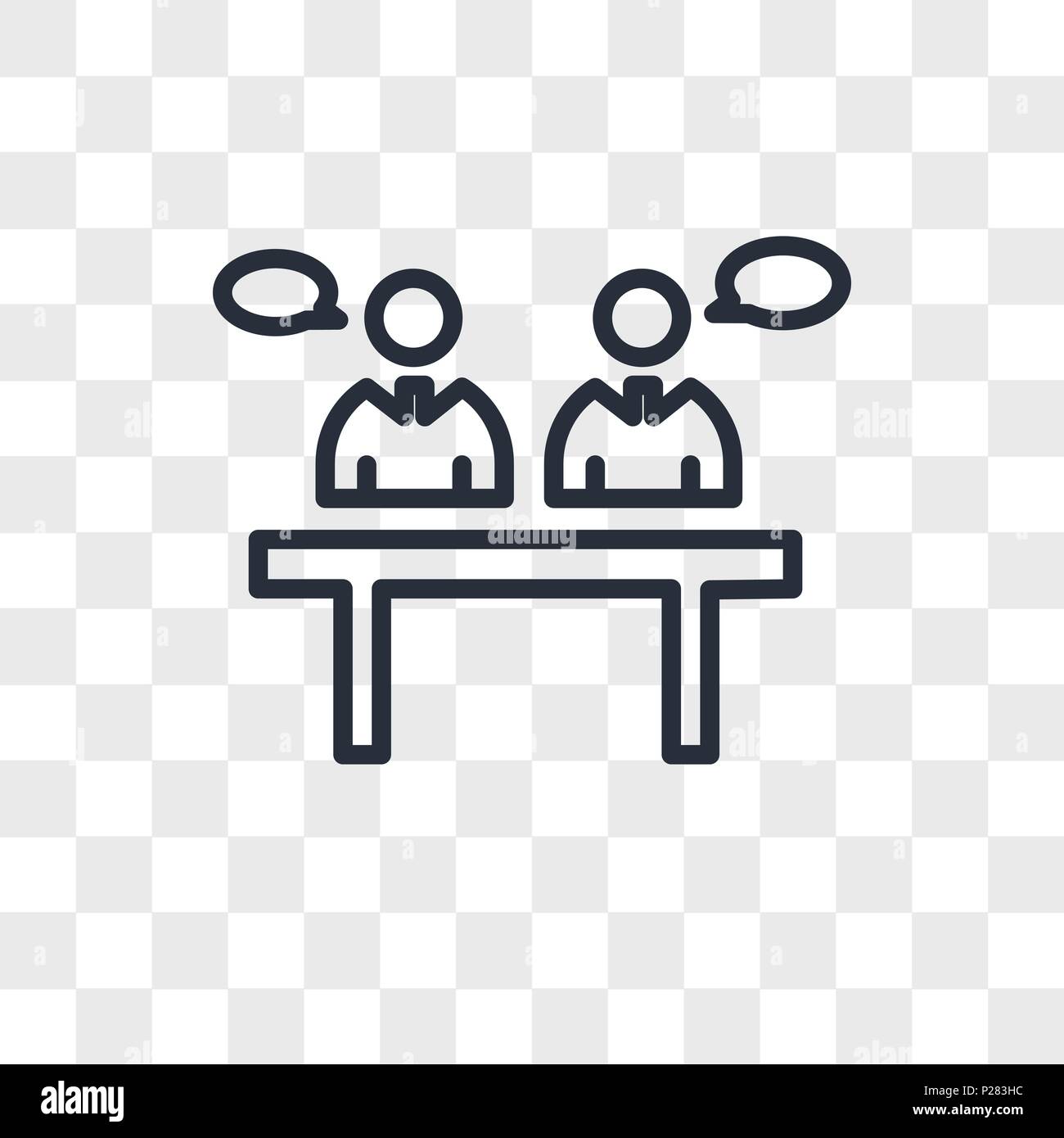 Podiumsdiskussion vektor Icon auf transparentem Hintergrund isoliert ...