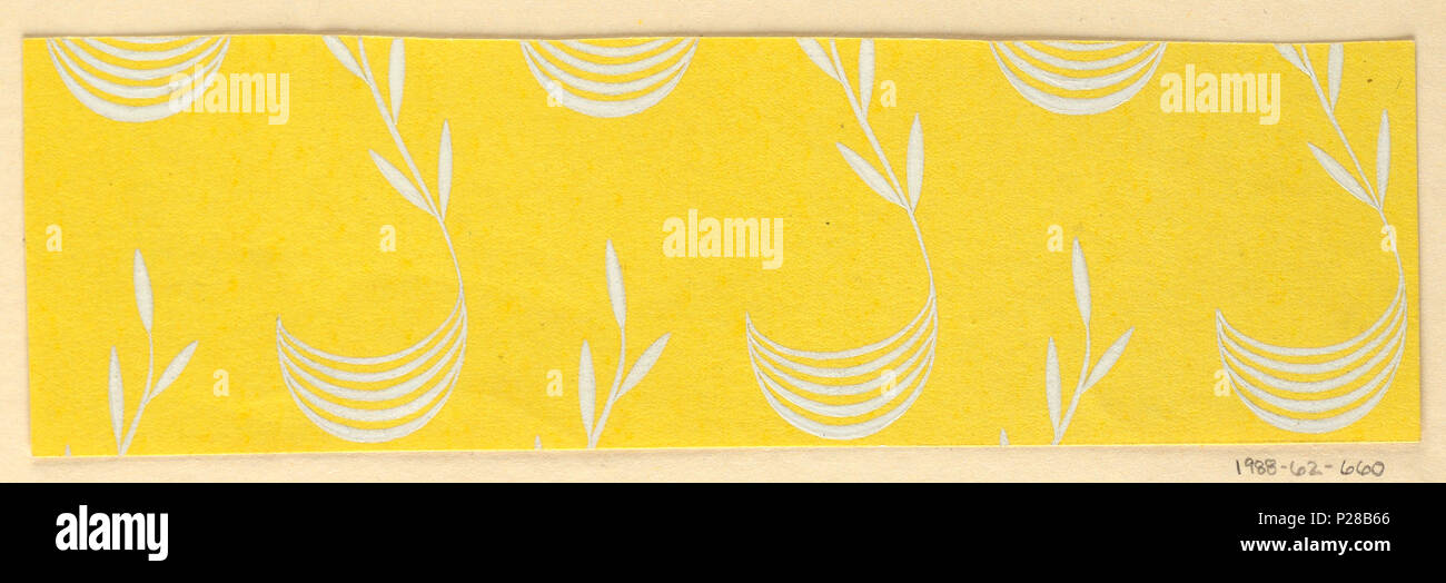 . Englisch: Zeichnung, Textil Design: Alaun, 1922. Englisch ...