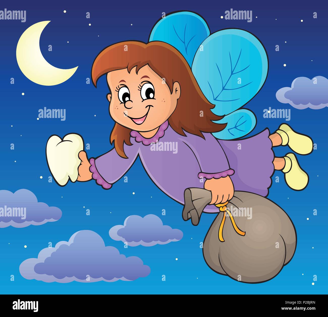 Zahnfee Thema Bild 2-eps 10 Vector Illustration Stock-Vektorgrafik - Alamy