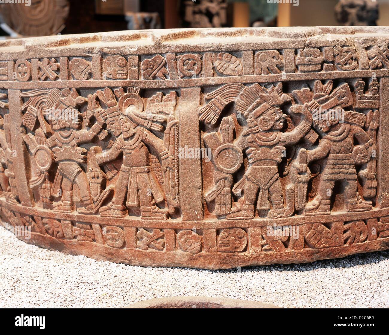 Mexiko Mexiko D.F. . Museo Nacional de Antropologia. Rodillo de Nueve ...