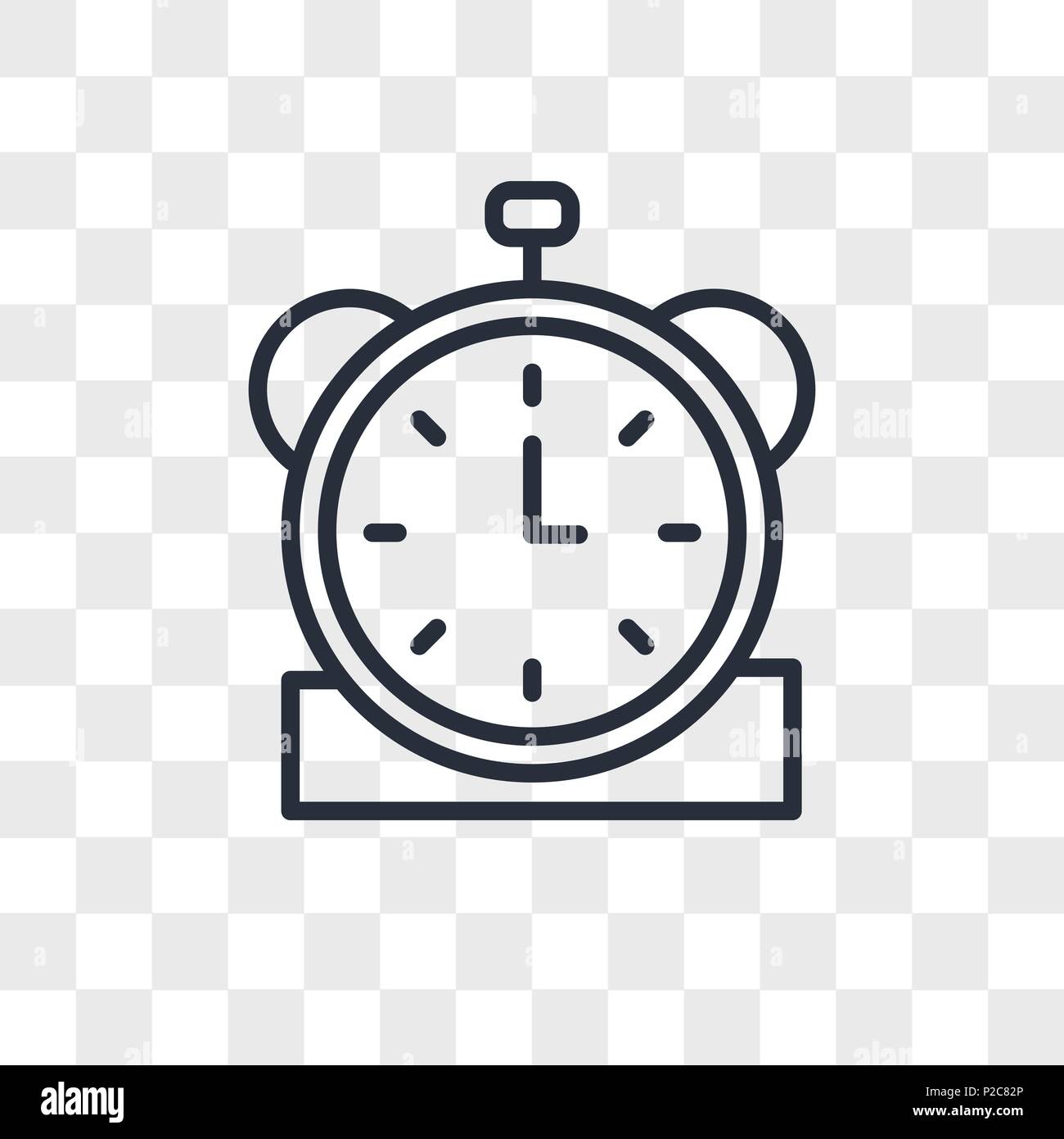 Uhr vektor Icon auf transparentem Hintergrund isoliert, Uhr logo ...