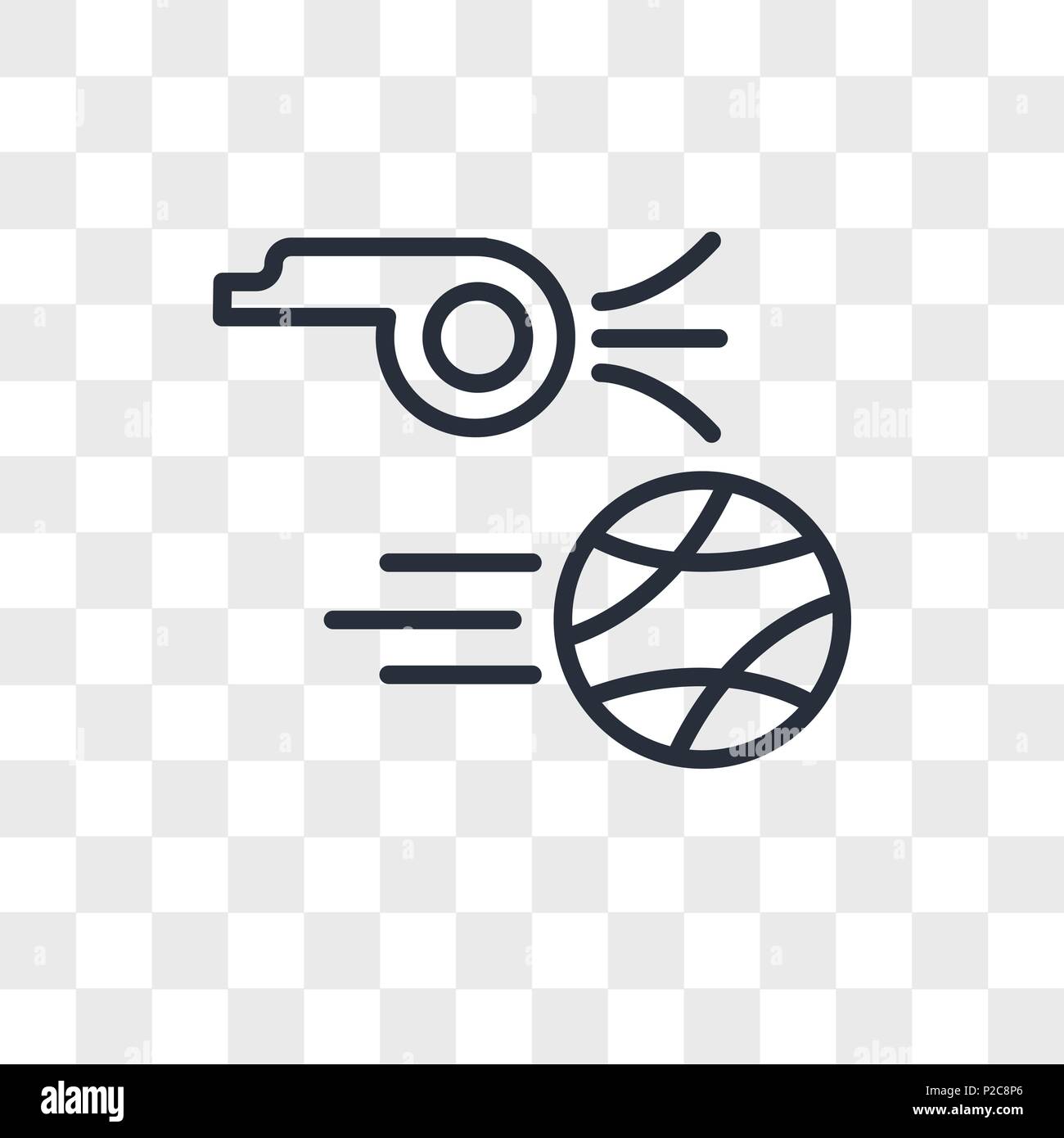 Kickoff vektor Icon auf transparentem Hintergrund isoliert, Kickoff ...