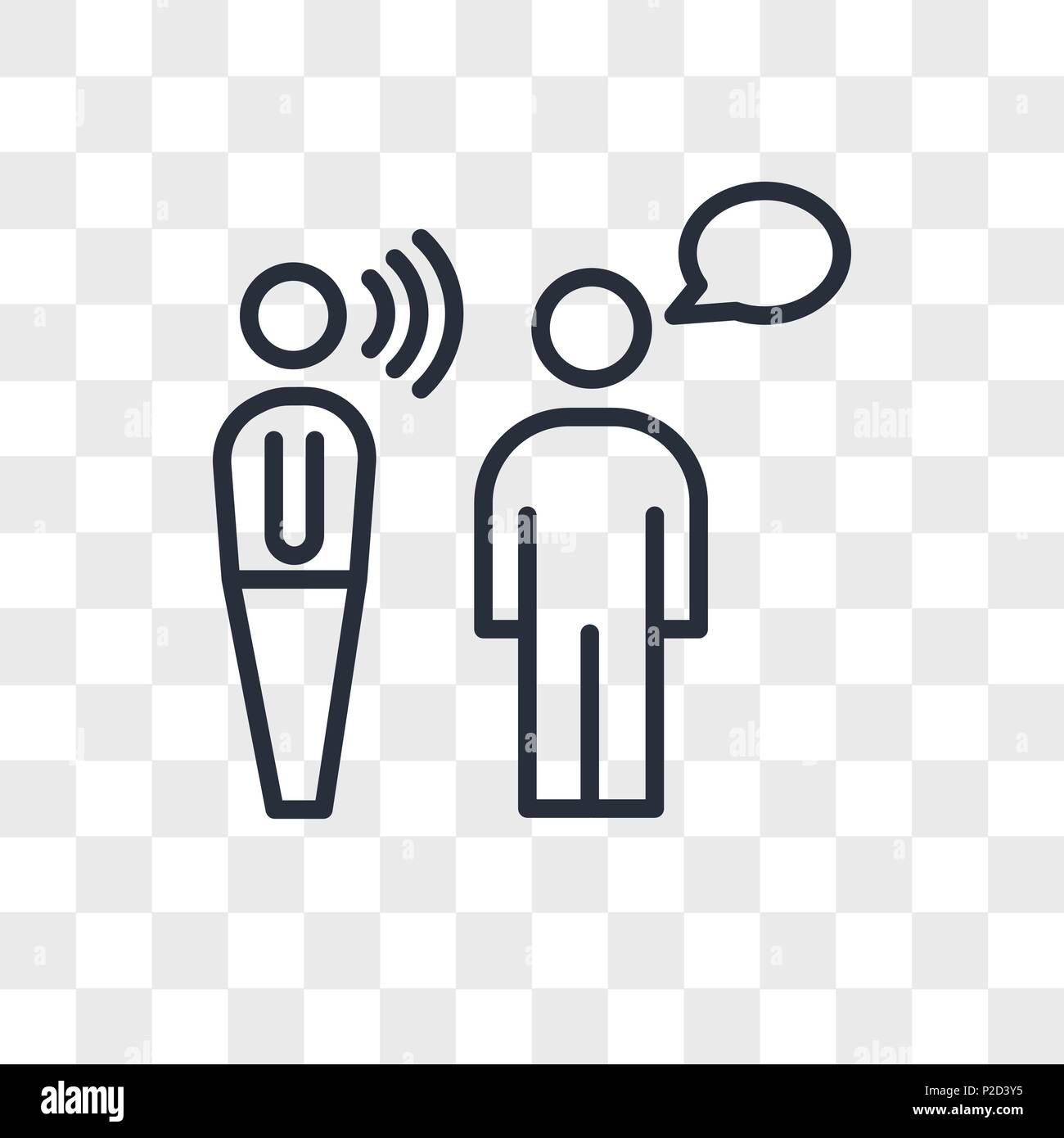 Kommunikation vektor Icon auf transparentem Hintergrund isoliert ...