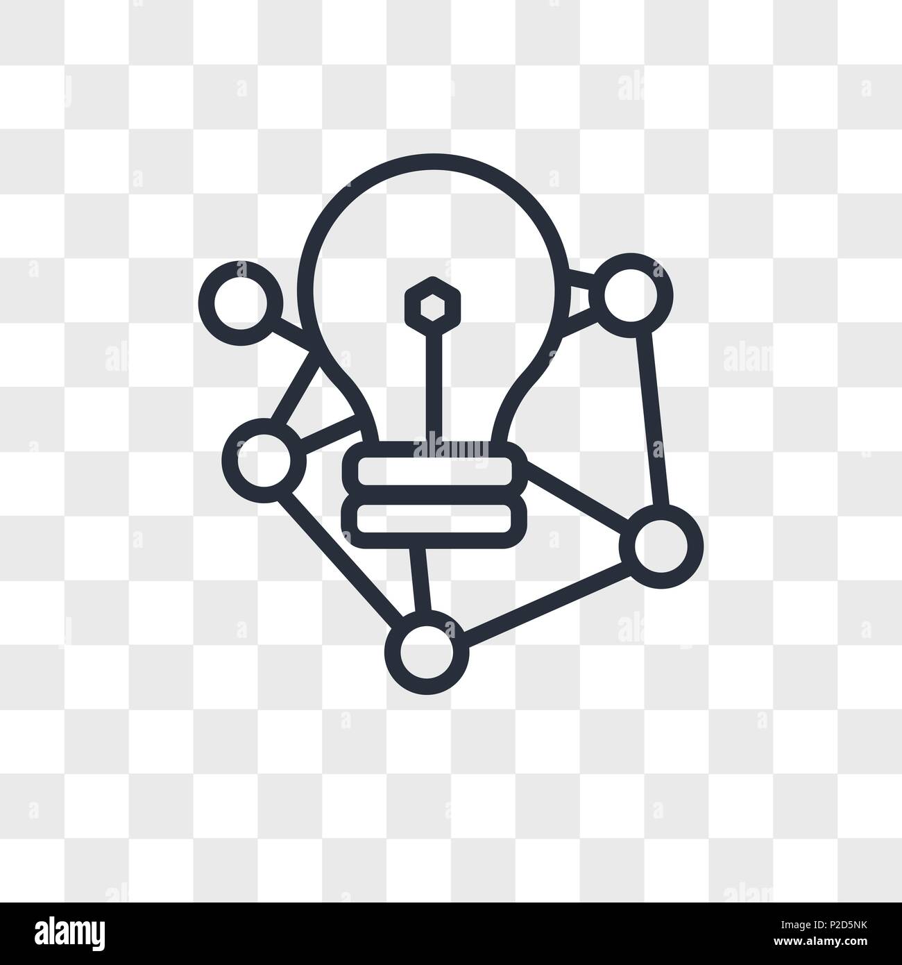 Vertieftes Lernen vektor Icon auf transparentem Hintergrund isoliert ...