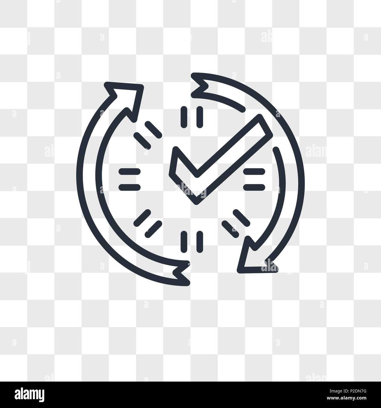Daten in Echtzeit vektor Icon auf transparentem Hintergrund isoliert ...