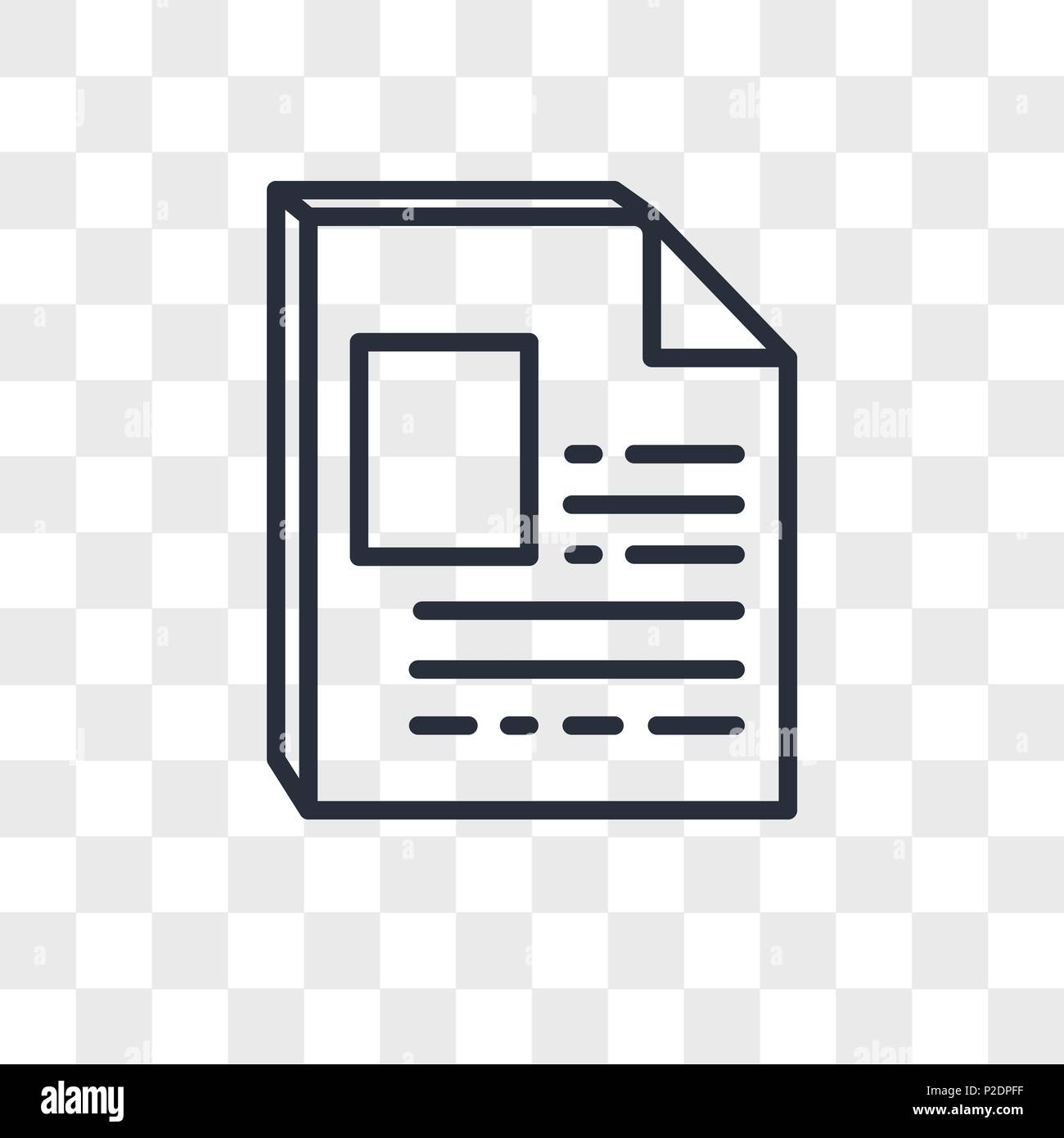 Zeitung vektor Icon auf transparentem Hintergrund isoliert, Zeitung ...