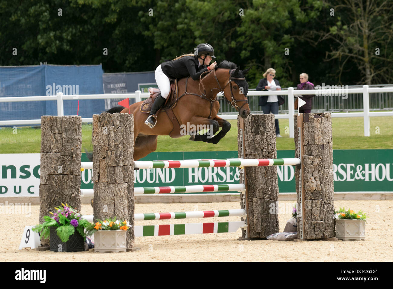 Pferd mädchen reiter zaun springreiten -Fotos und -Bildmaterial in ...