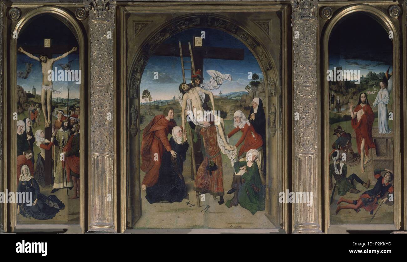 TRIPTICO DE LA PASION - SIGLO XV HACIA 1450. Autor: Dieric Bouts (1415-1475). Lage: CATEDRAL ...