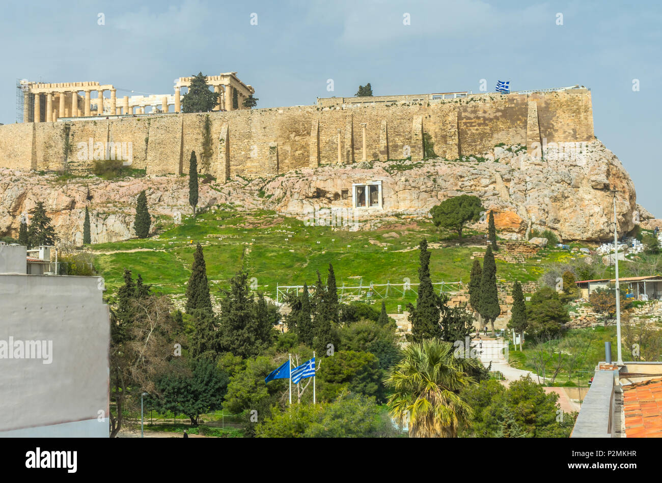 Parthenon Akropolis Athen Griechenland. Parthenon Tempel der Athene auf ...