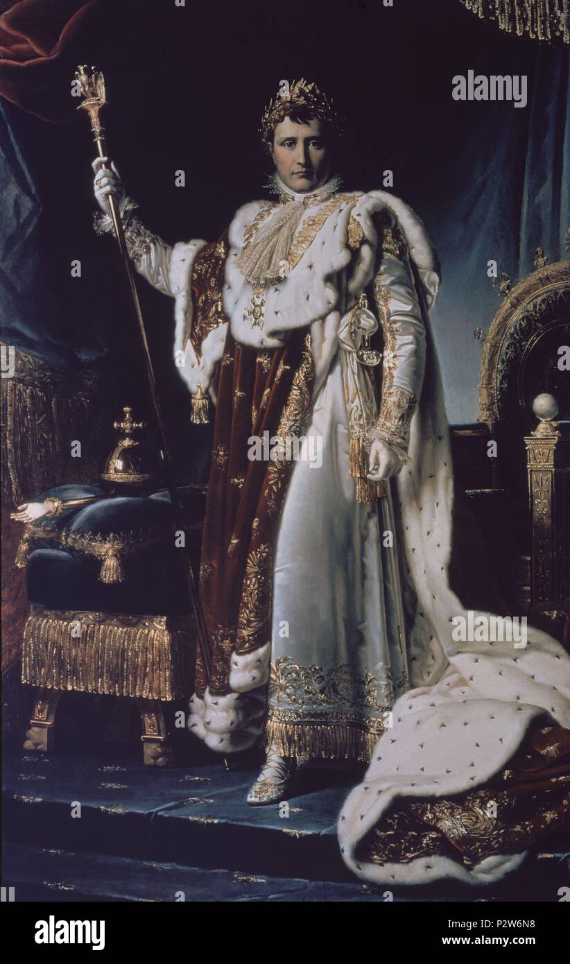 NAPOLEON I CORONADO COMO EMPERADOR DE FRANCIA - 1815 - NEOCLASICISMO ...