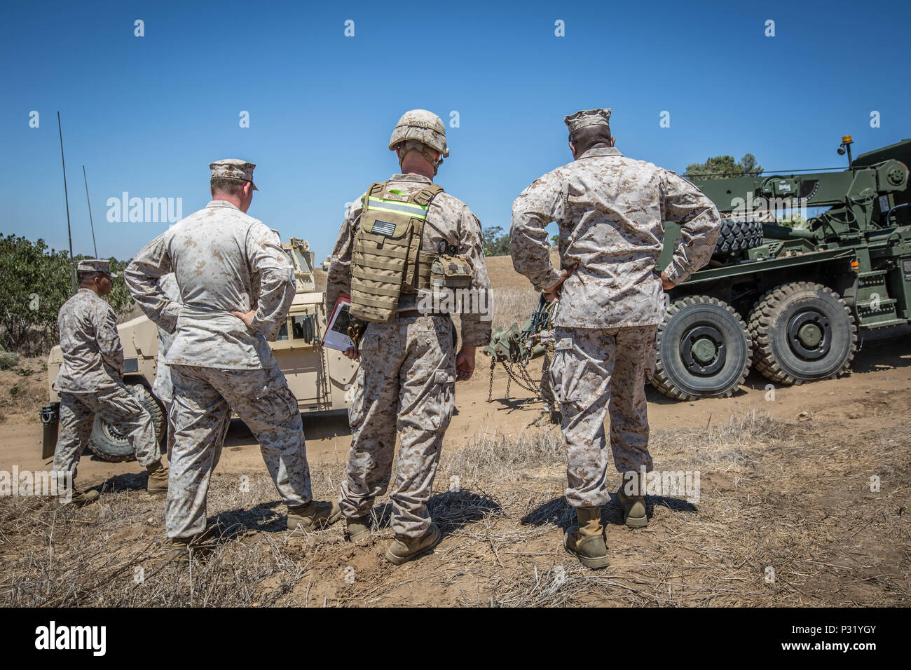 Die 18 Sergeant Major des Marine Corps, Ronald L. Grün, besuche Marines ...