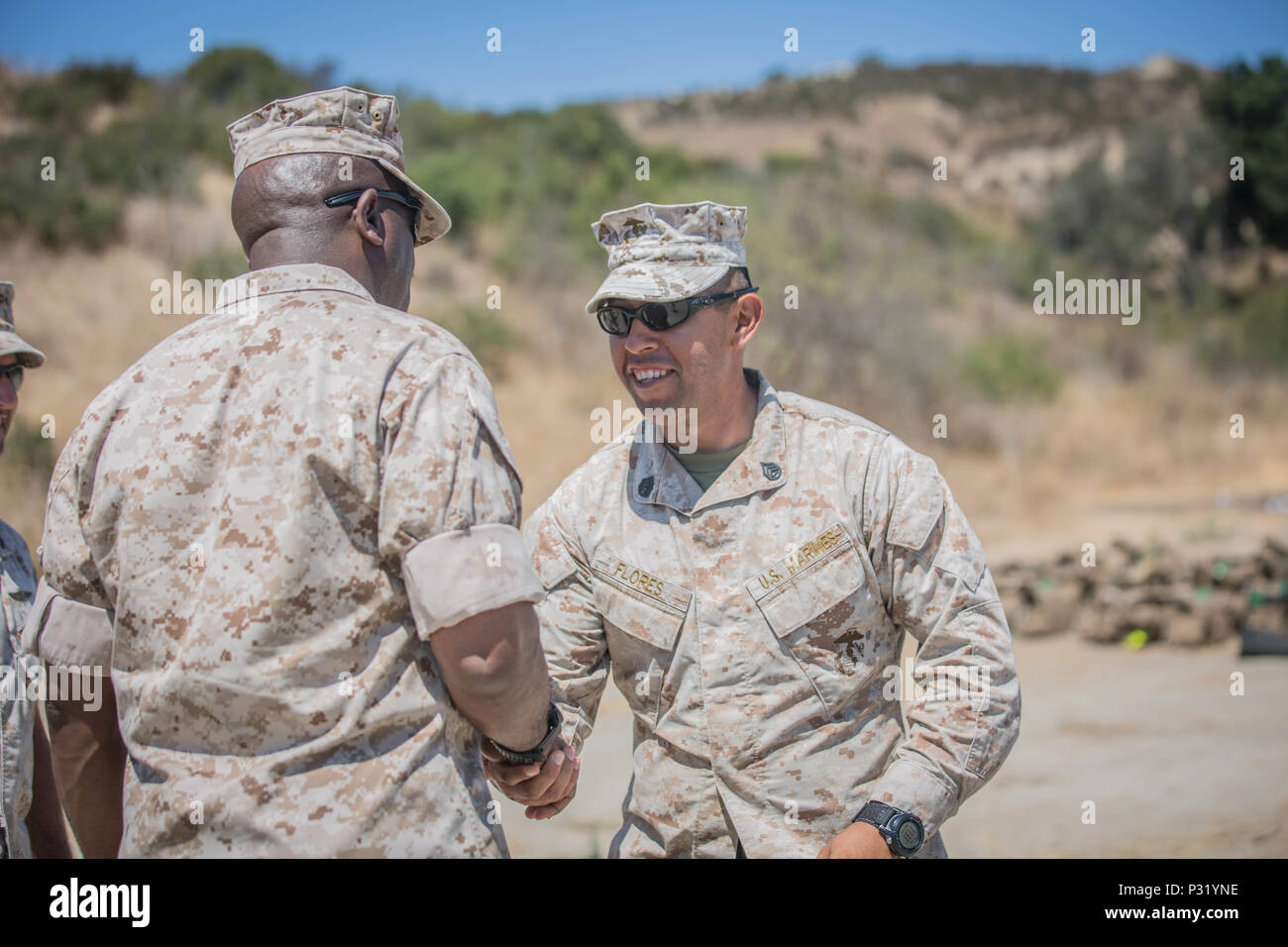 Die 18 Sergeant Major des Marine Corps, Ronald L. Grün, besuche Marines ...