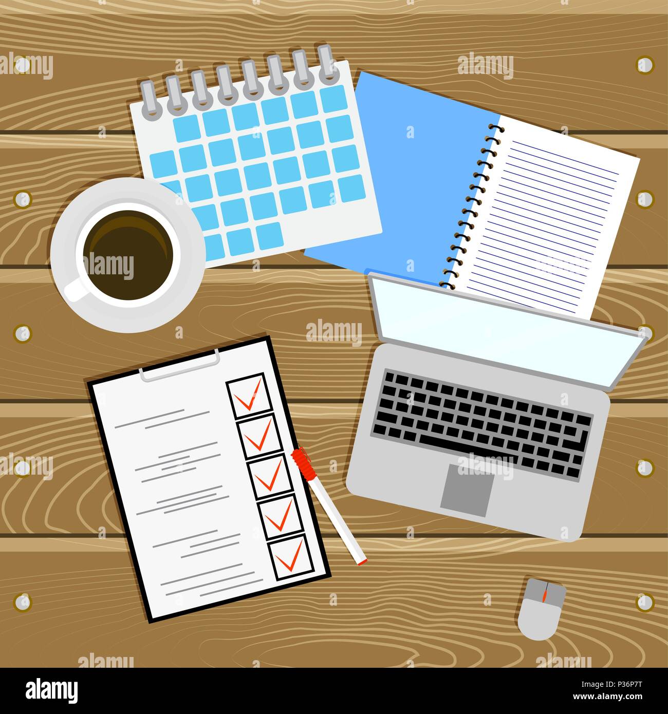 Arbeitsplatz, Planung und Organisation, Arbeit Tabelle. Organisation ...