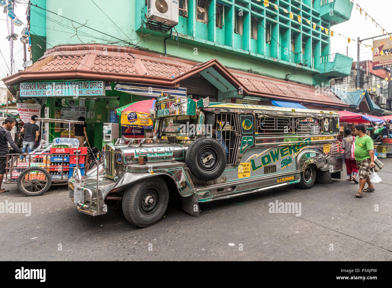 Das Leben auf der Straße Quiapo Manila Luzon Philippinen ...