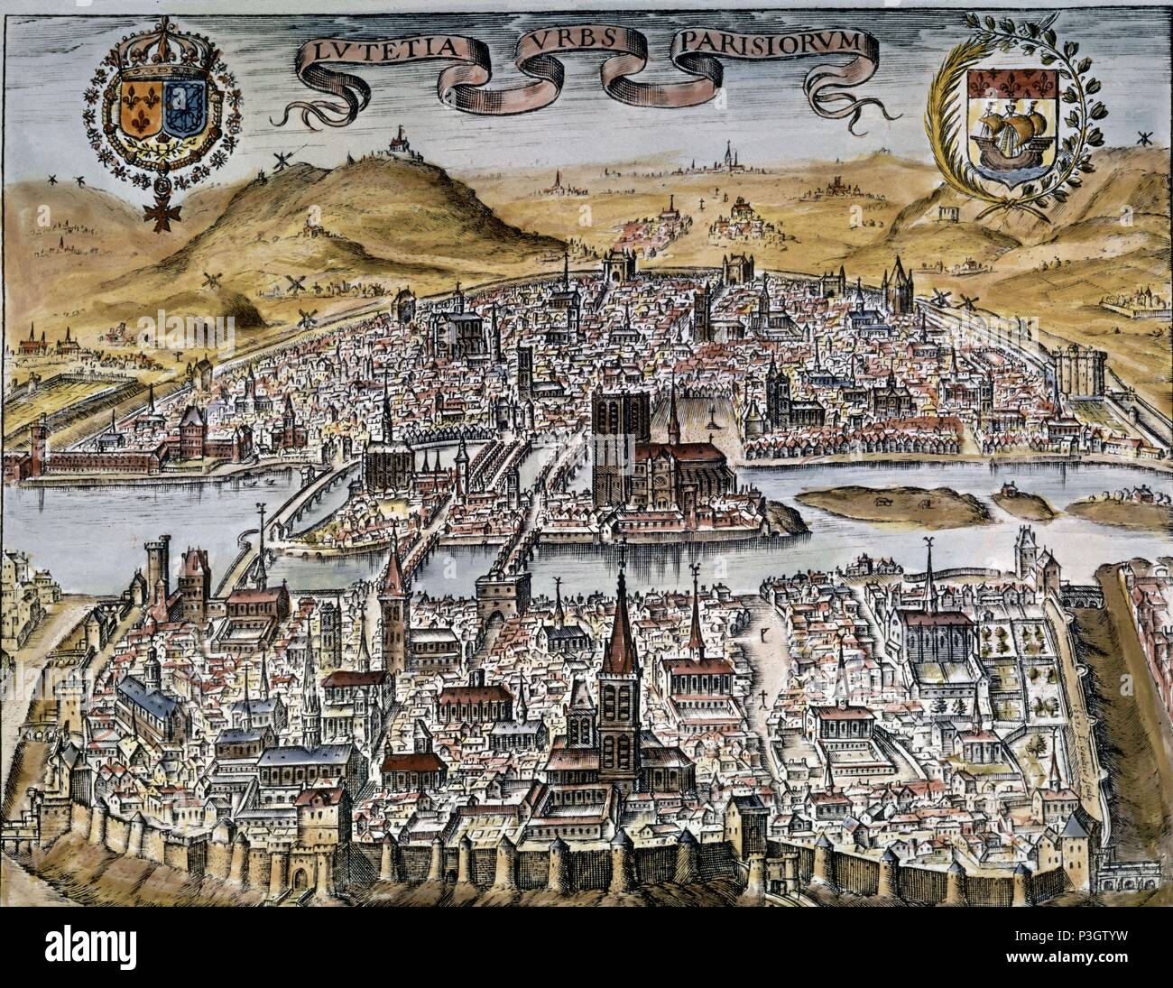 17th century paris map -Fotos und -Bildmaterial in hoher Auflösung – Alamy