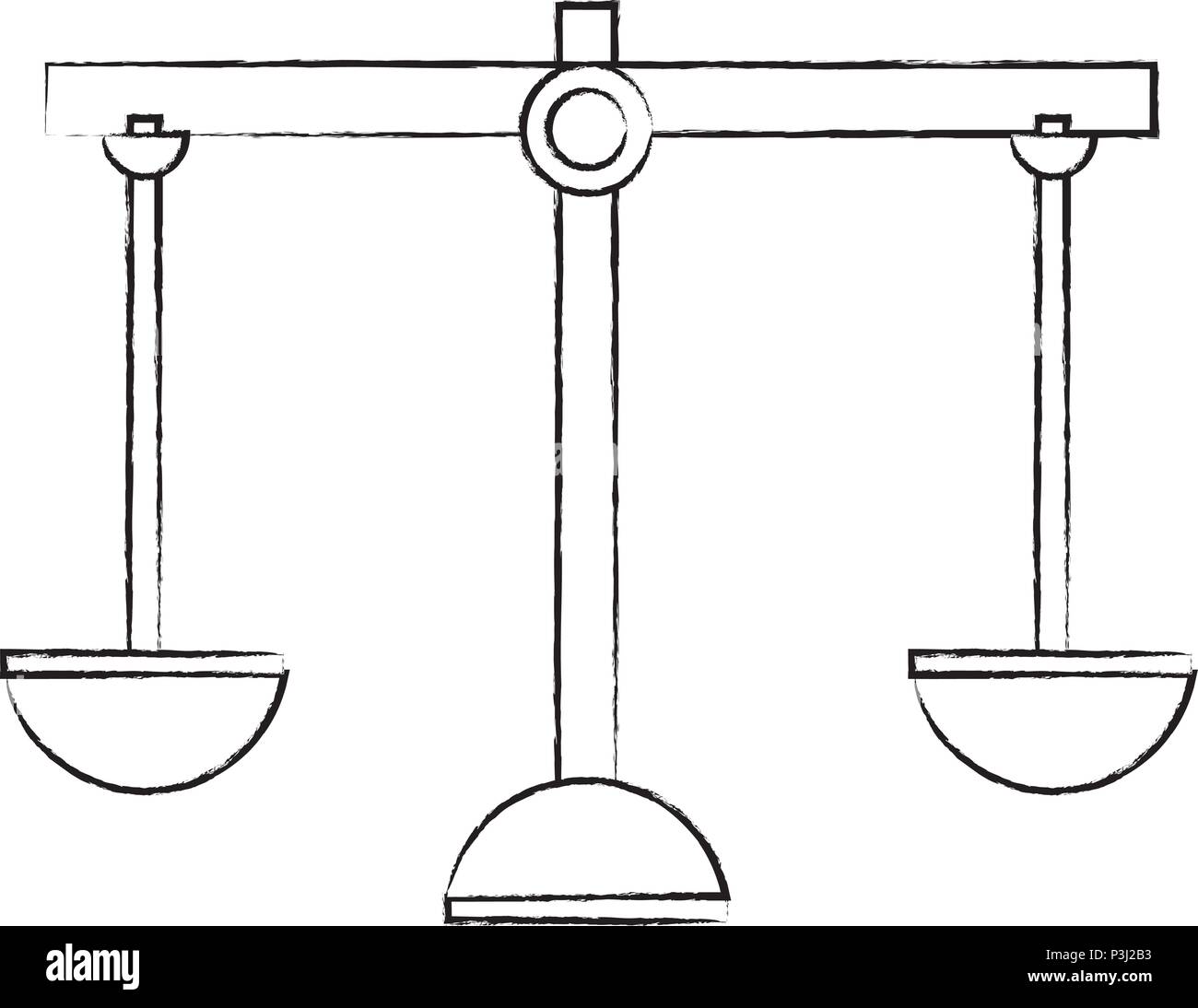 Maßstab Symbol auf weißem Hintergrund, Vector Illustration Stock ...