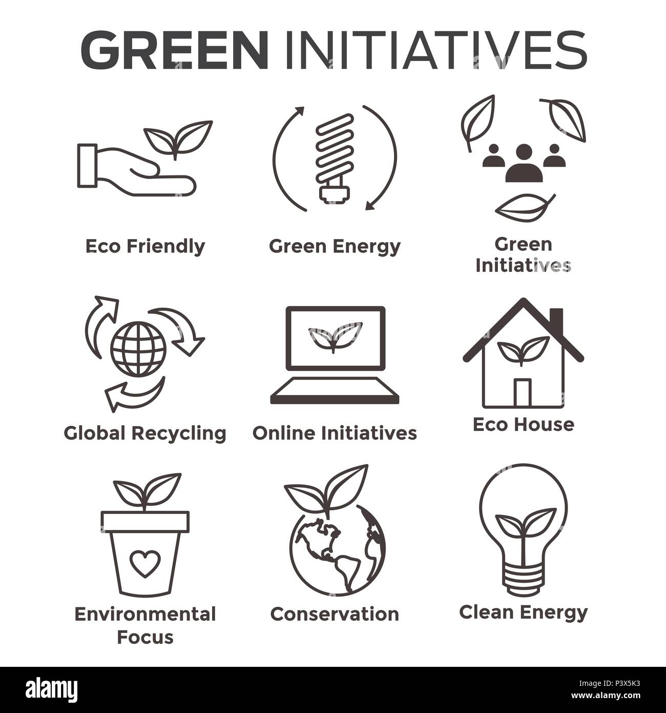 Recycling bedenken Stock-Vektorgrafiken kaufen - Alamy