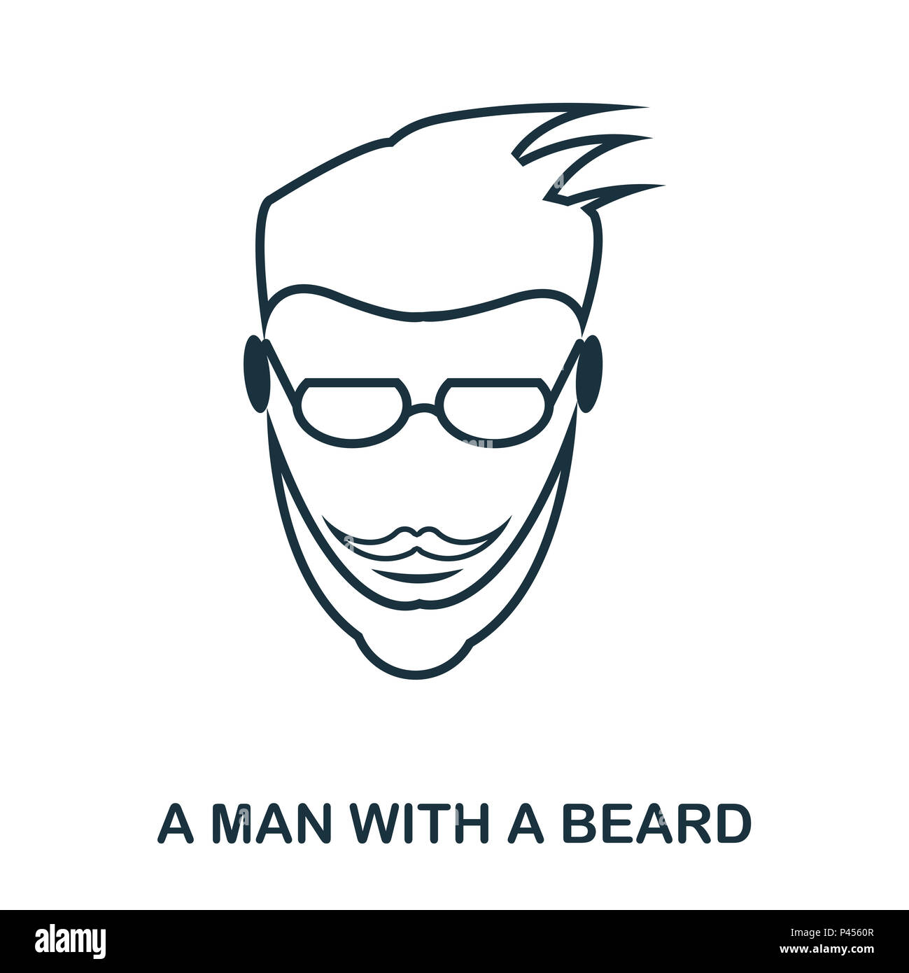 Silhouette mann bart -Fotos und -Bildmaterial in hoher Auflösung – Alamy