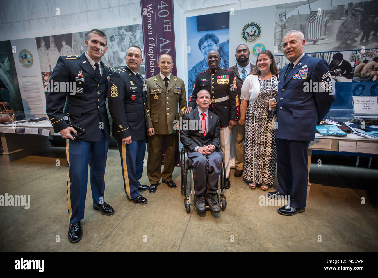 Die 18 Sergeant Major des Marine Corps, Ronald L. Grün, beherbergt eine ...
