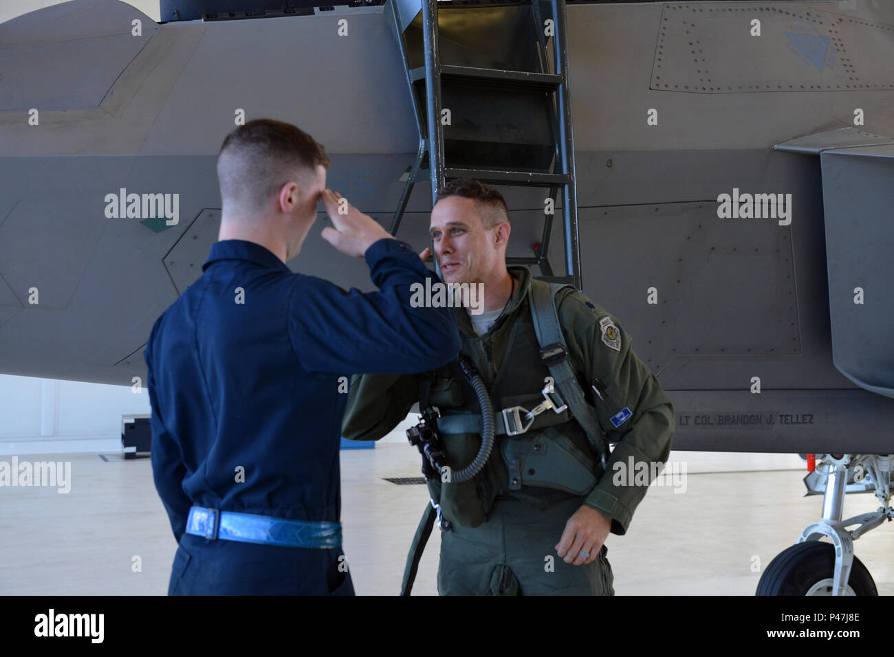 Luftwaffe Oberstleutnant Brandon Tellez, 525th Fighter Squadron ...
