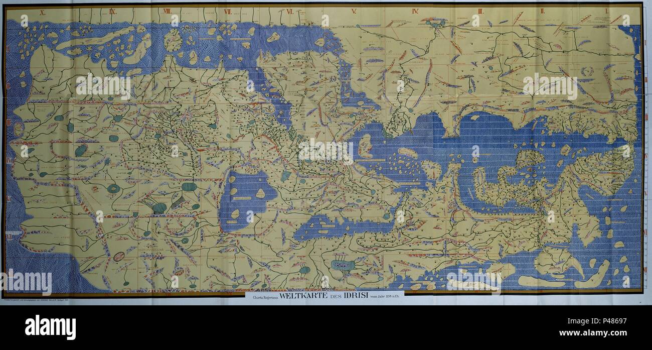 Al idrisi world map -Fotos und -Bildmaterial in hoher Auflösung – Alamy