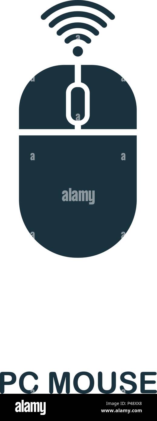 Pc-Maus. Line Style Icon Design. UI. Abbildung: pc Maus auf das Symbol ...