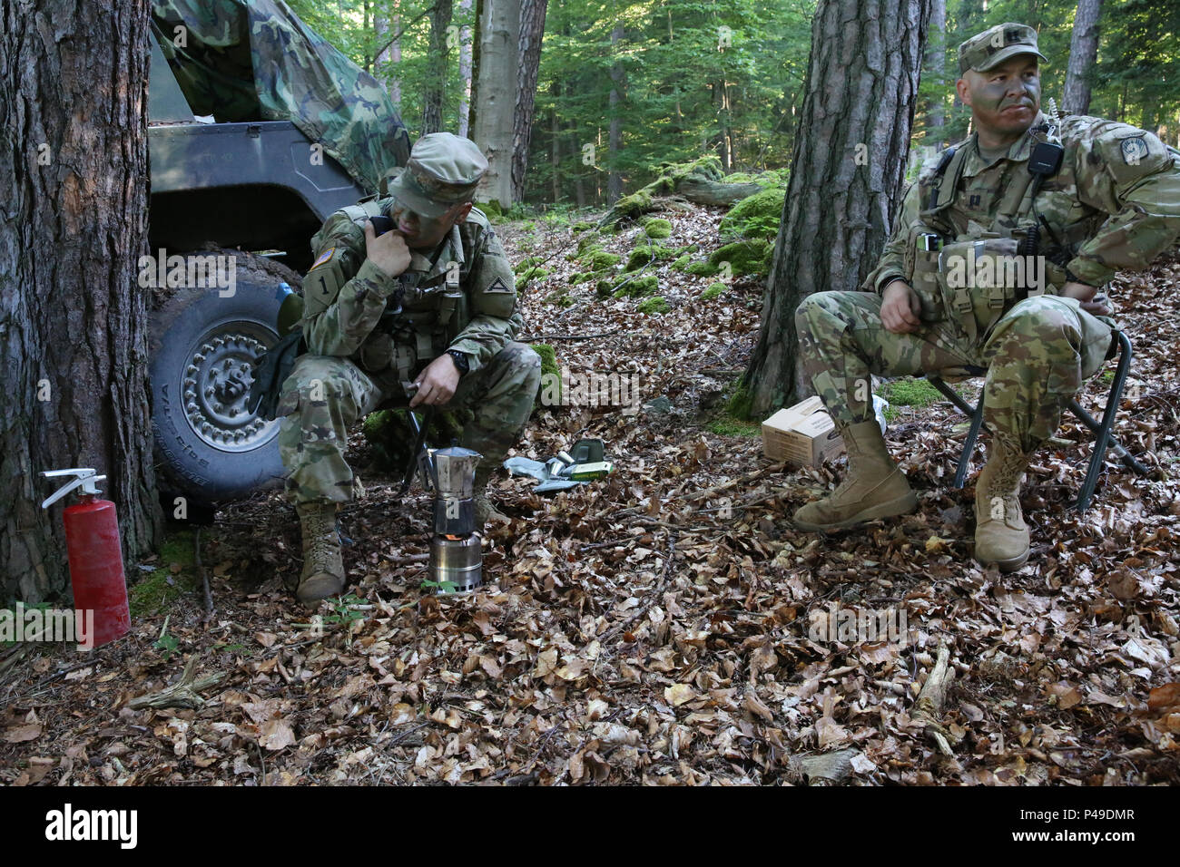 Us-Armee Soldaten der Adler Beobachter Trainer Training Team, Joint ...