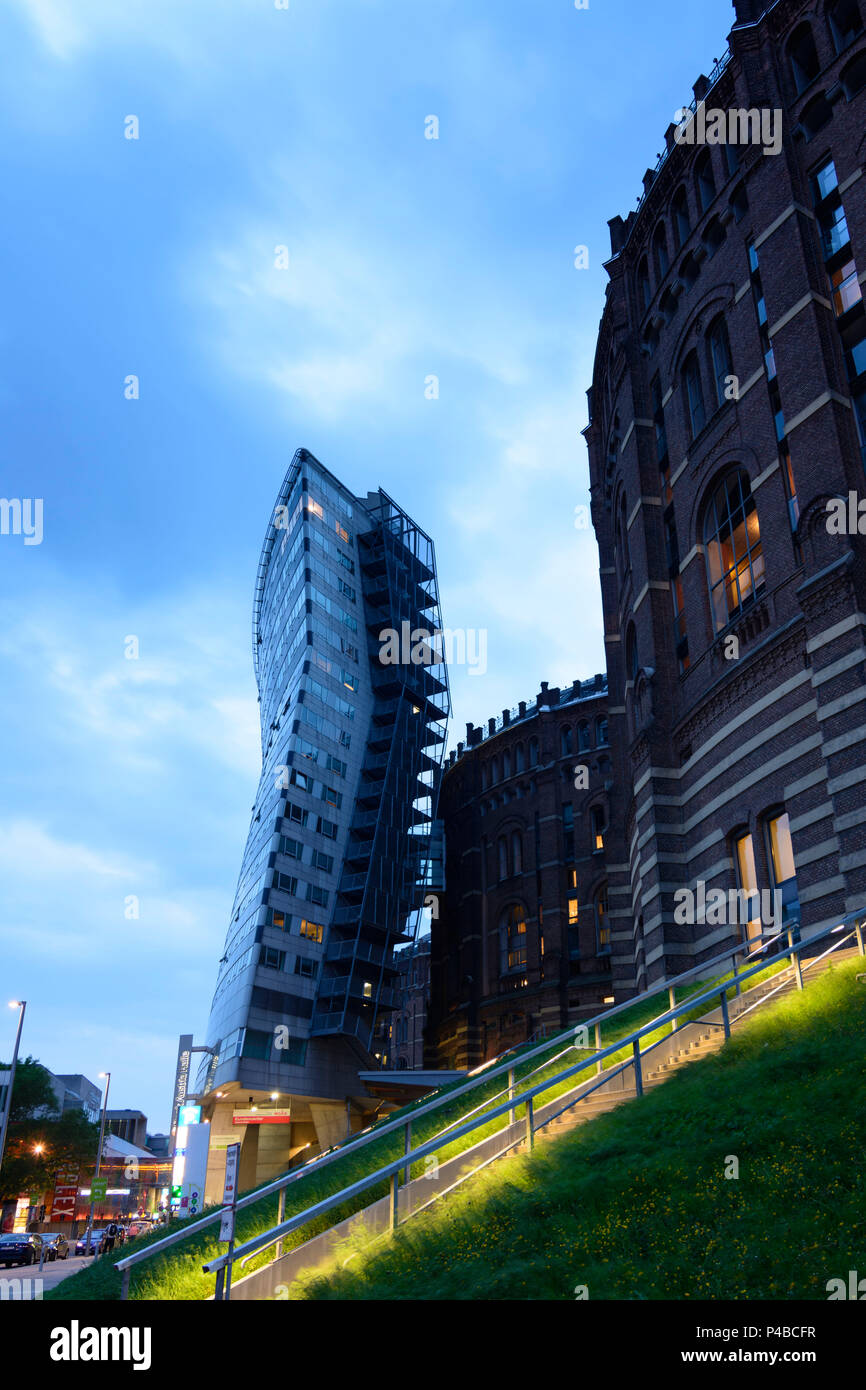 Wien, Gasometer City, 11. Simmering, Wien, Österreich Stockfotografie ...