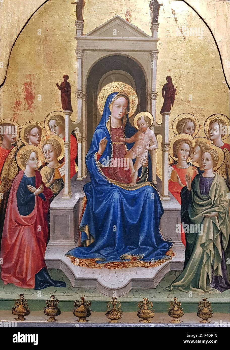 1425 di Antonio di Bartolomeo Thronende Madonna mit Engeln anagoria Art und A Perfect Solution ...