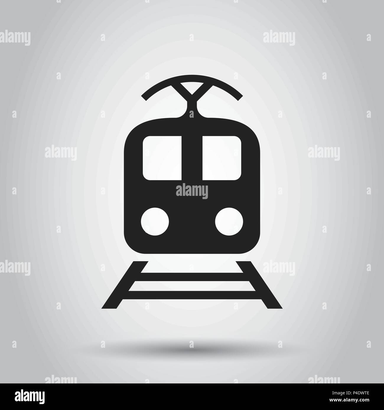 Zug Symbol Transport. Vector Illustration. Geschäftskonzept zug Piktogramm Stock-Vektorgrafik ...