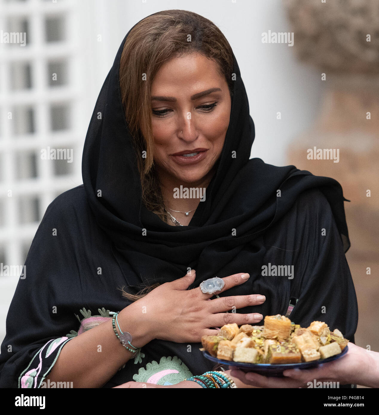 Berlin, Deutschland. 21 Juni, 2018. Saudi Prinzessin Lamia Bint Majed ...