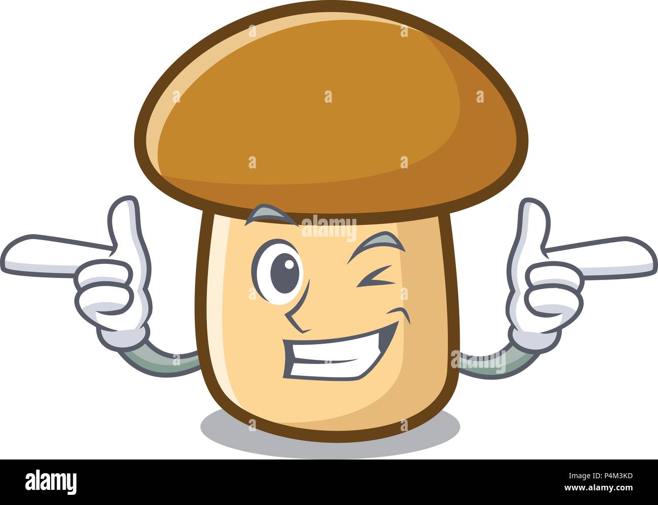 Großer brauner pilz Stock-Vektorgrafiken kaufen - Alamy