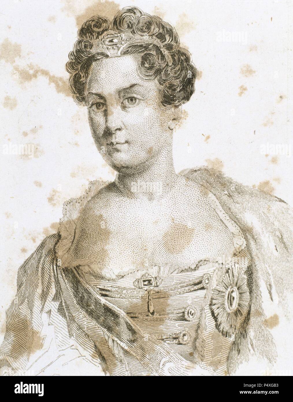 Katharina I. von Russland (1684-1727). Zweite Ehefrau von Peter I. von ...