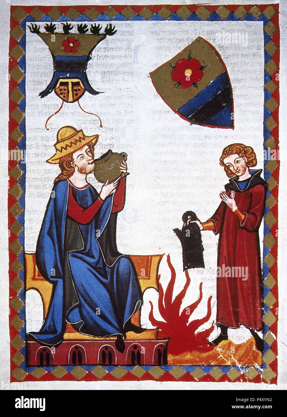 14th Century Codex Manesse Stockfotos und -bilder Kaufen - Alamy